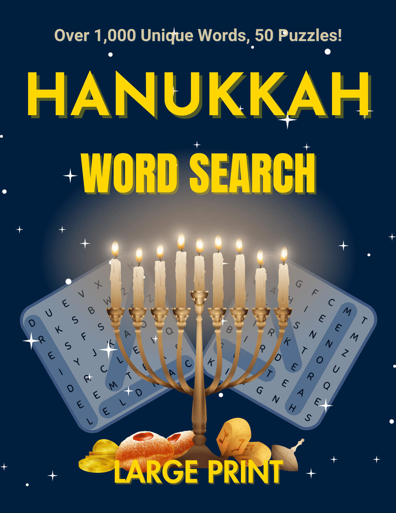 Hanukkah Word Search - Rusty Griswold Light Display